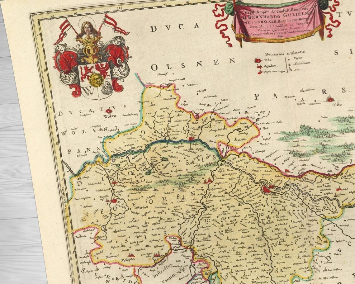 Lower Silesia Old Map Wrocaw, Jelcz Laskowice, Siechnice, Trzebnica ...