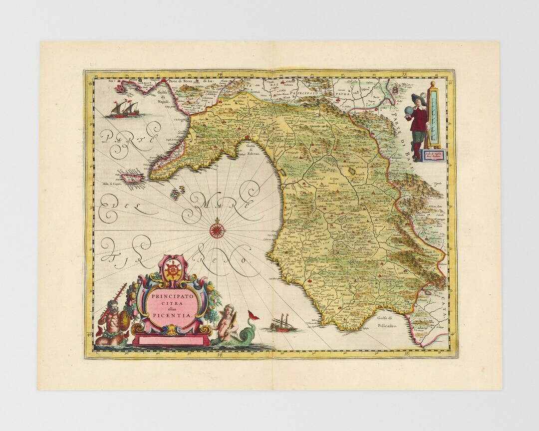 Old Map Salerno | Agropoli, Capaccio, Salerno, Gragnano, Mercato San ...