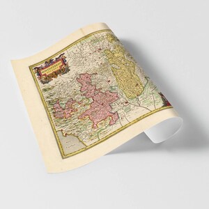 Old Map Piedmont | Asti, Torino, Alessandria, Vercelli, Casale ...