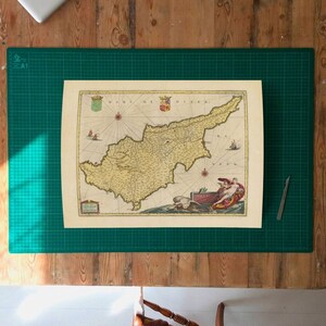 Old Map Cyprus | Gazimausa, Girne, Lefkoa, Northern Cyprus, Cyprus ...