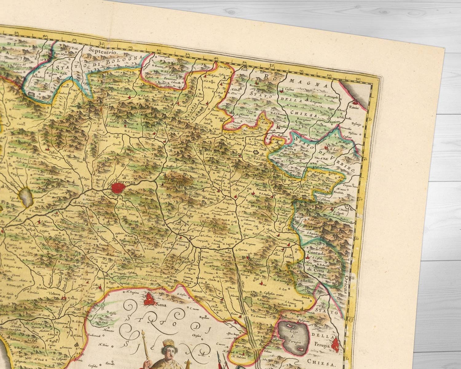 Tuscany Old Map Certaldo, Lastra A Signa, Empoli, Scandicci, Tuscany ...