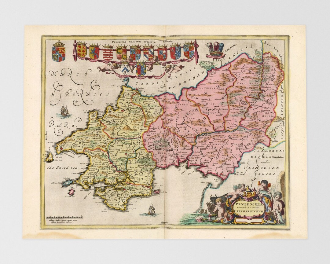 Map of Carmarthenshire | Laugharne, St Clears, Carmarthen, Banc Felin ...