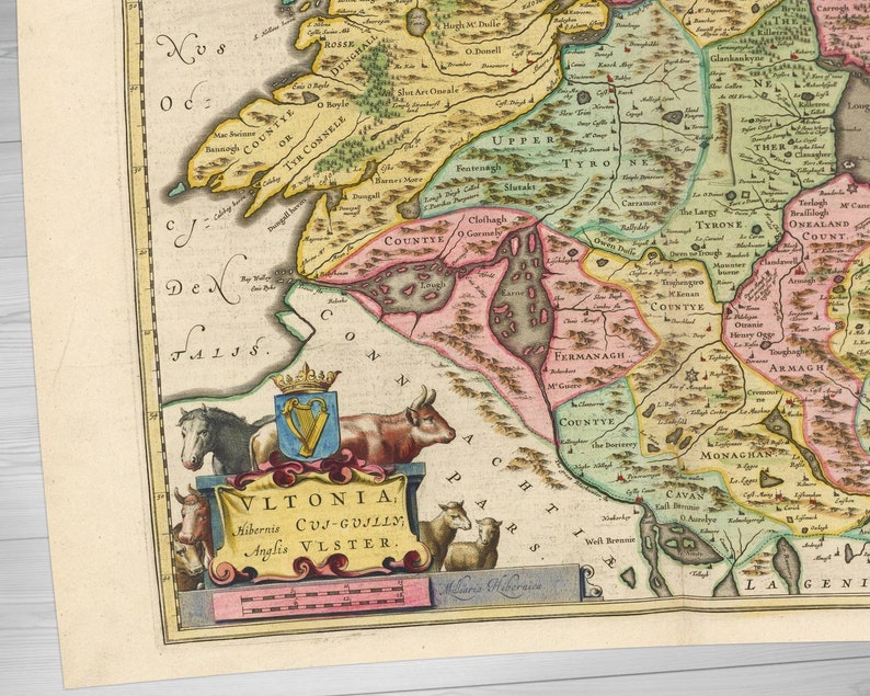 Map of Northern Ireland } Gift for Northern Irish Dad: Cookstown ...