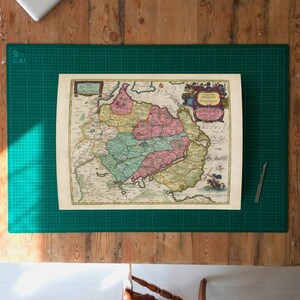 Schleswig-holstein Old Map Flensburg, Husby, Glucksburg, Nieby, Kappeln ...