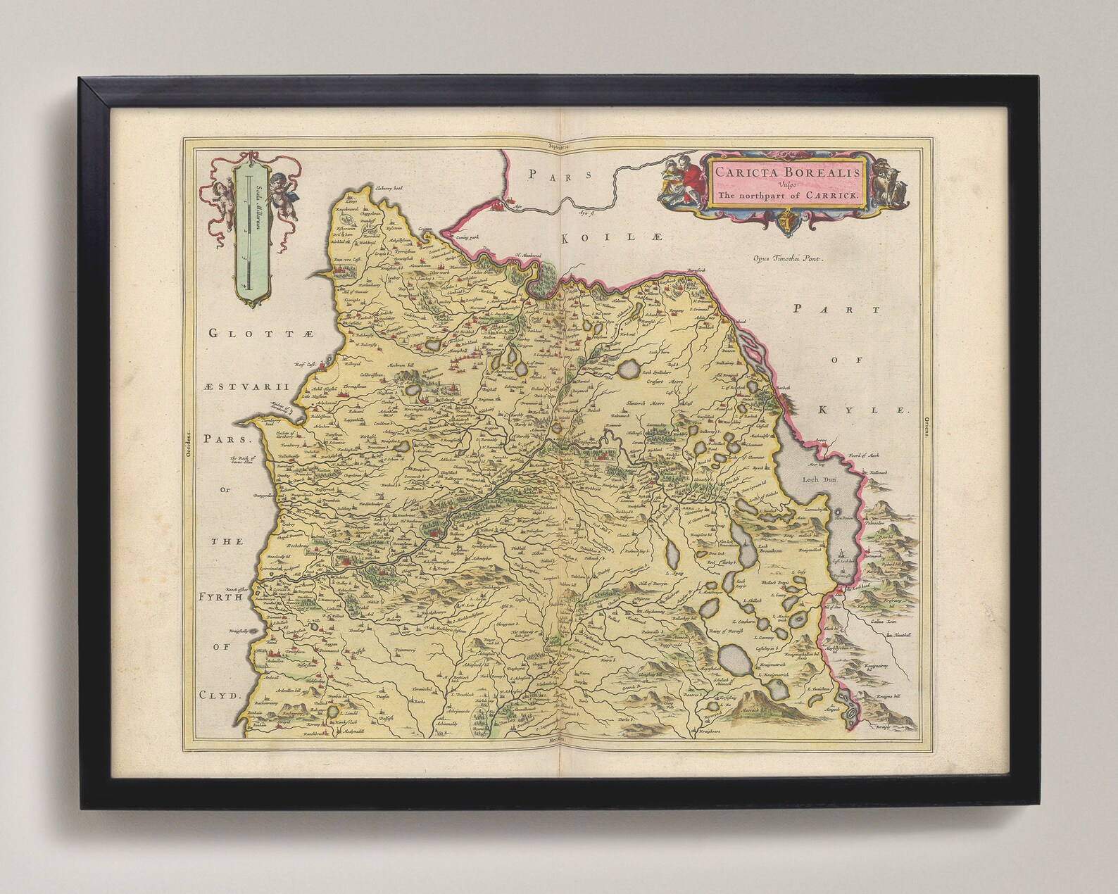 Ayrshire Old Map Straiton Ayr Maybole Dalmellington - Etsy