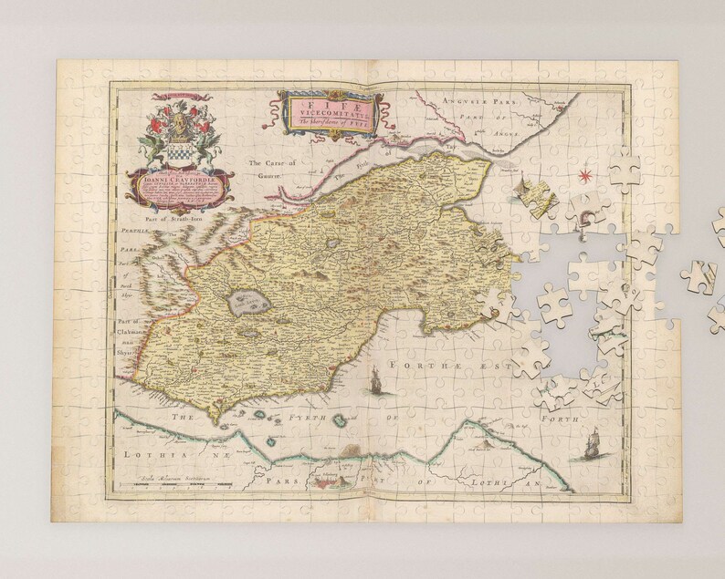 Fife Old Map Glenrothes Methil Markinch Cupar Leven - Etsy