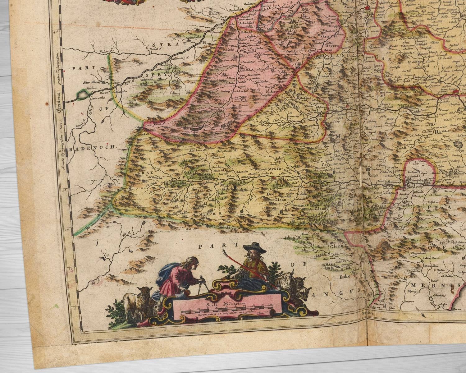 Map of Aberdeenshire } Old Scottish Map: Aberdeen, Banff, Royal Deeside ...