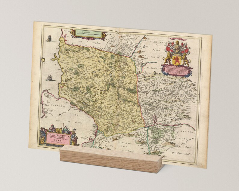 Ayrshire Old Map Mauchline Cumnock Sorn Auchinleck - Etsy