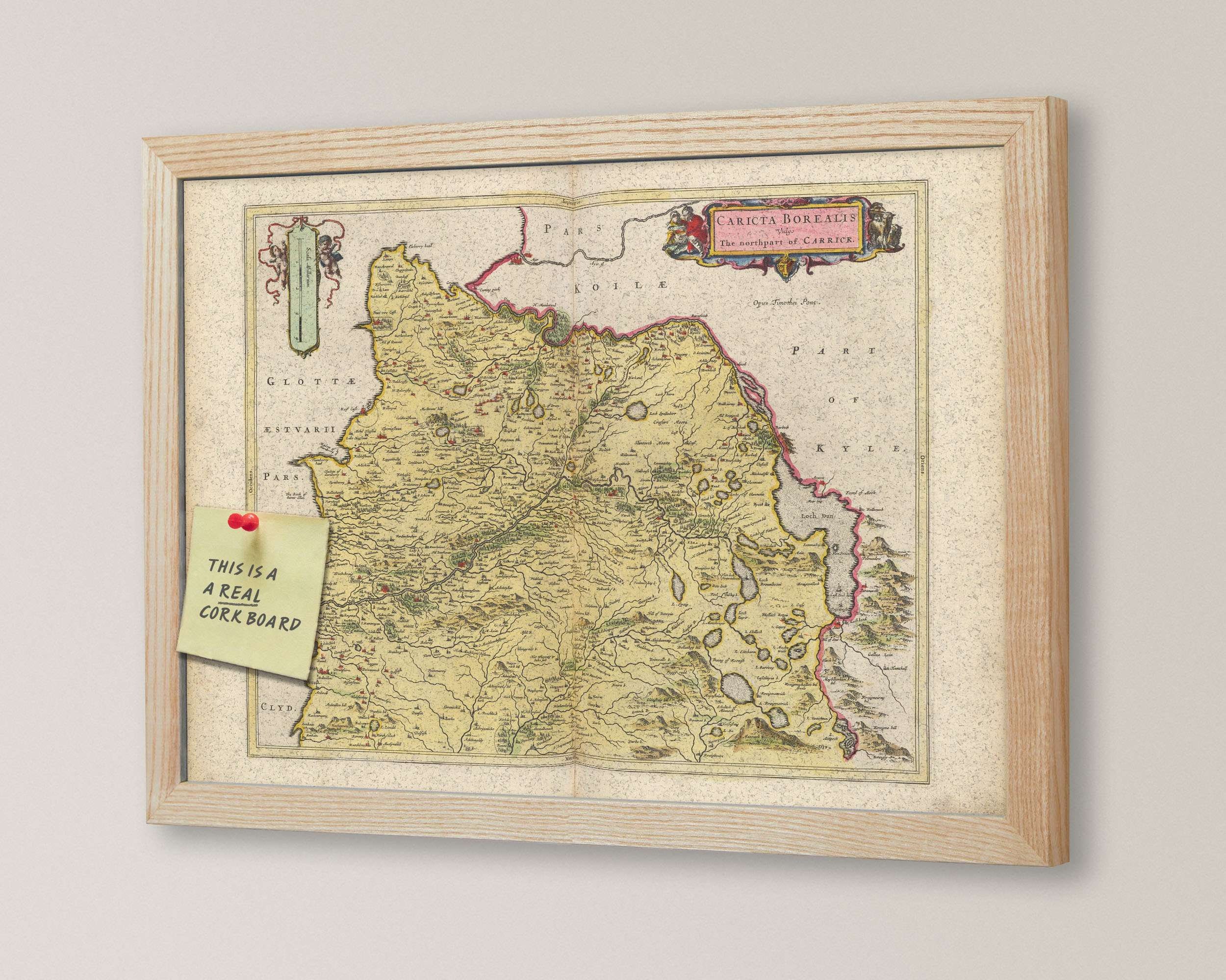 Ayrshire Old Map Straiton Ayr Maybole Dalmellington - Etsy