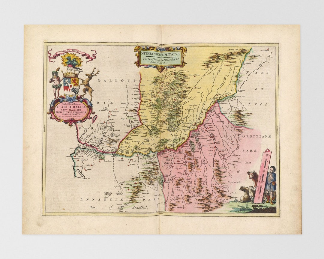 Map of Nithsdale | Thornhill, Dumfries, Penpont, Closeburn, Sanquhar ...