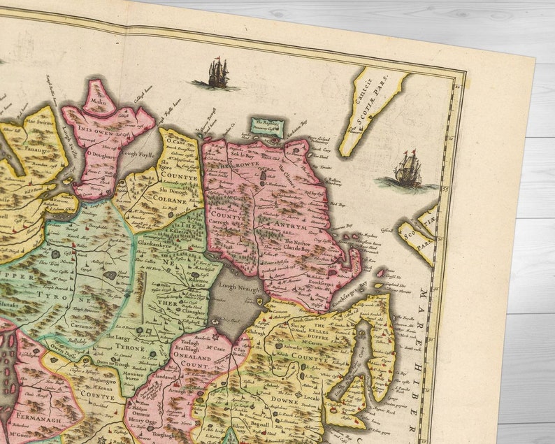 Map of Northern Ireland } Gift for Northern Irish Dad: Cookstown ...