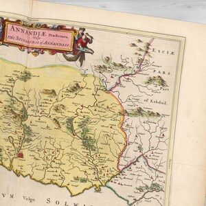 Old Map Dumfries, Galloway Annan, Eastriggs, Bowness on Solway ...