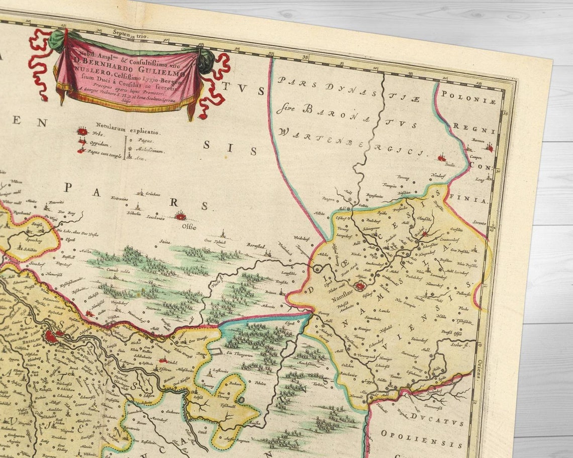 Lower Silesia Old Map Wrocaw, Jelcz Laskowice, Siechnice, Trzebnica ...