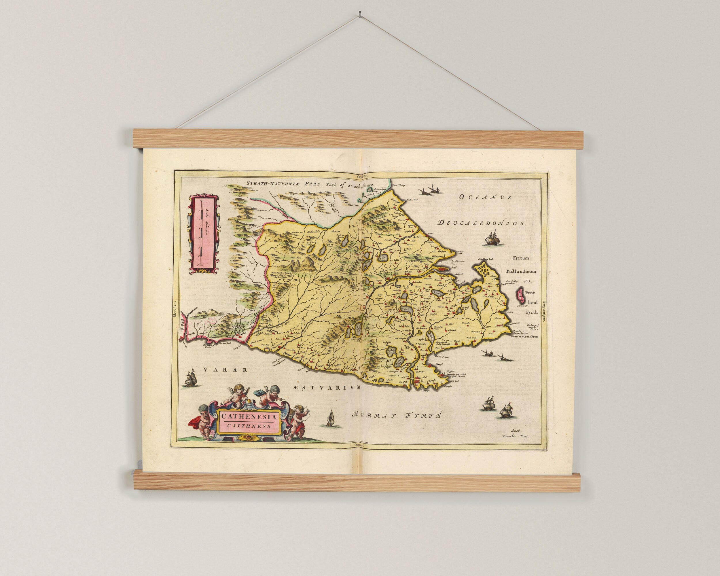 Caithness Old Map Watten Houstry Halkirk Wick Thurso - Etsy UK