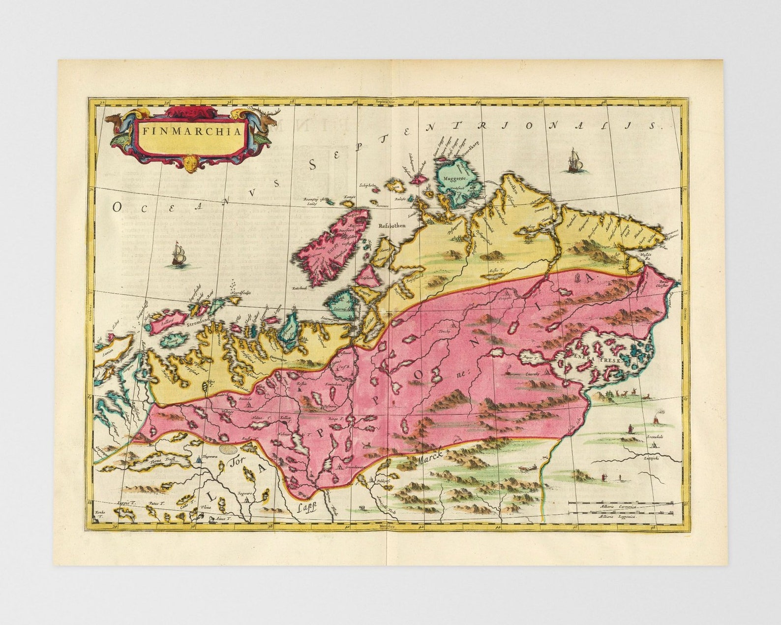 Old Map Norway | Troms, Hammerfest, Alta, Vads, Kirkenes, Northern ...