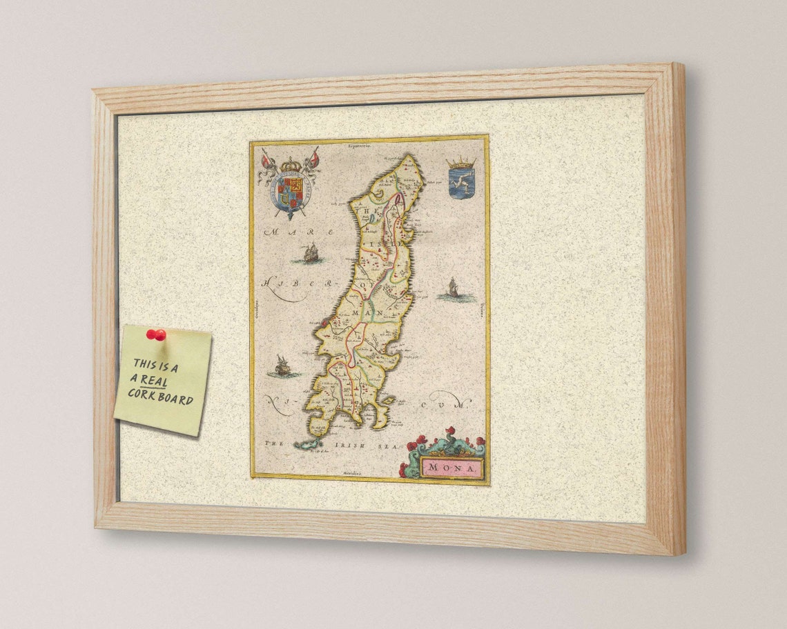 Old Map of Isle of Man Douglas Peel Castletown Isle of - Etsy