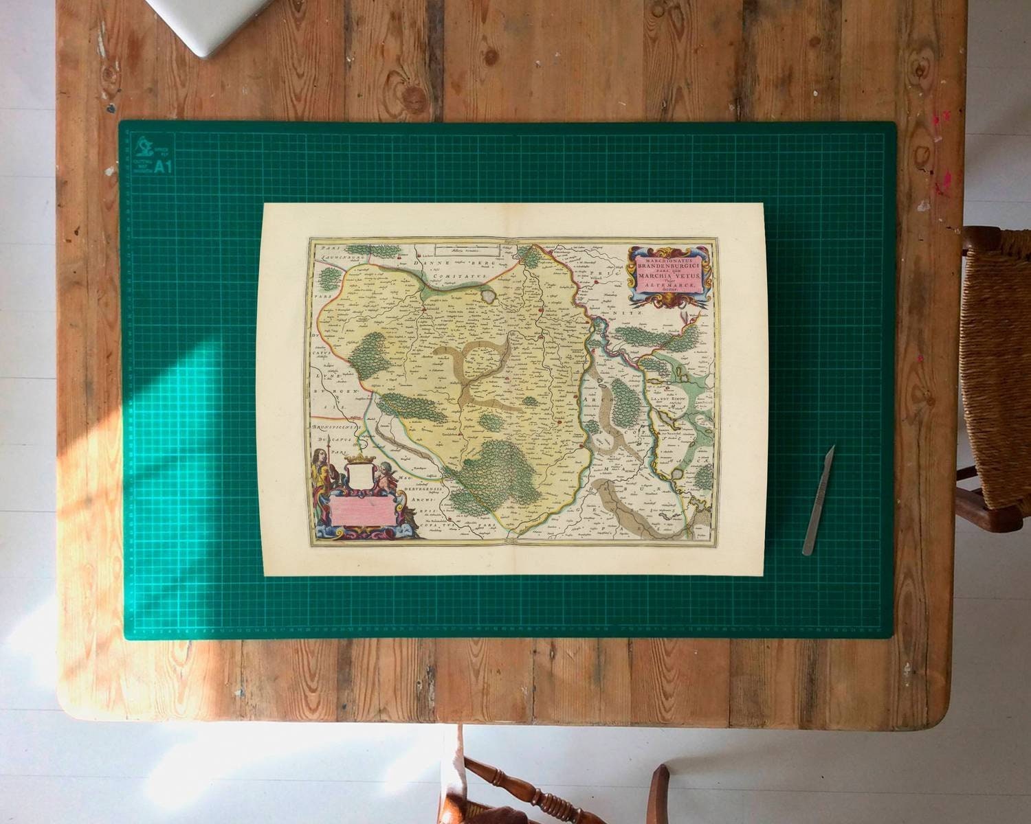 Altmark Old Map Bismark Altmark, Gardelegen, Stendal, Dllnitz, Medorf ...