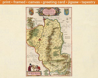 County Map Ireland - Etsy