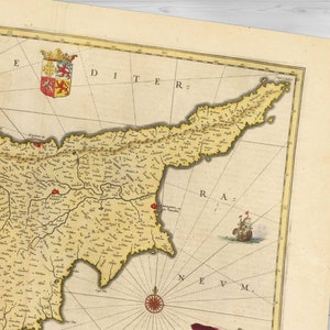 Old Map Cyprus | Gazimausa, Girne, Lefkoa, Northern Cyprus, Cyprus ...