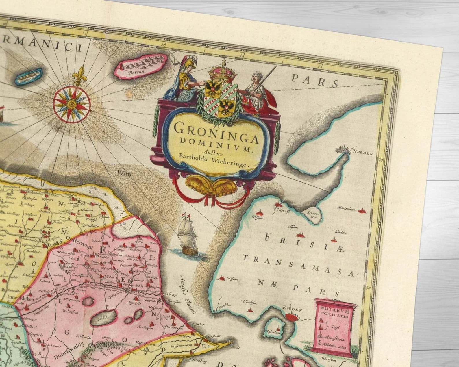 Groningen Old Map | appingedam, Uithuizen, Groningen, Delfzijl, Haren ...