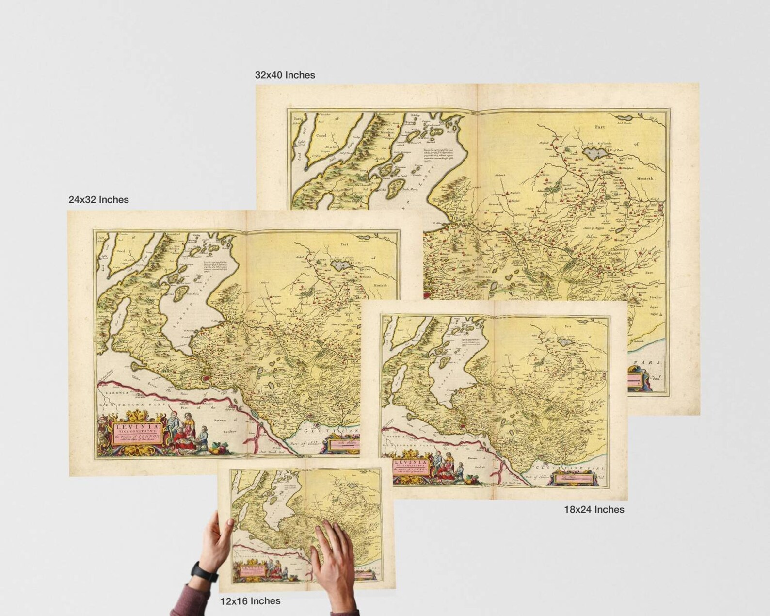 Stirling Council Old Map Gartocharn, Croftamie, Killearn, Drymen ...