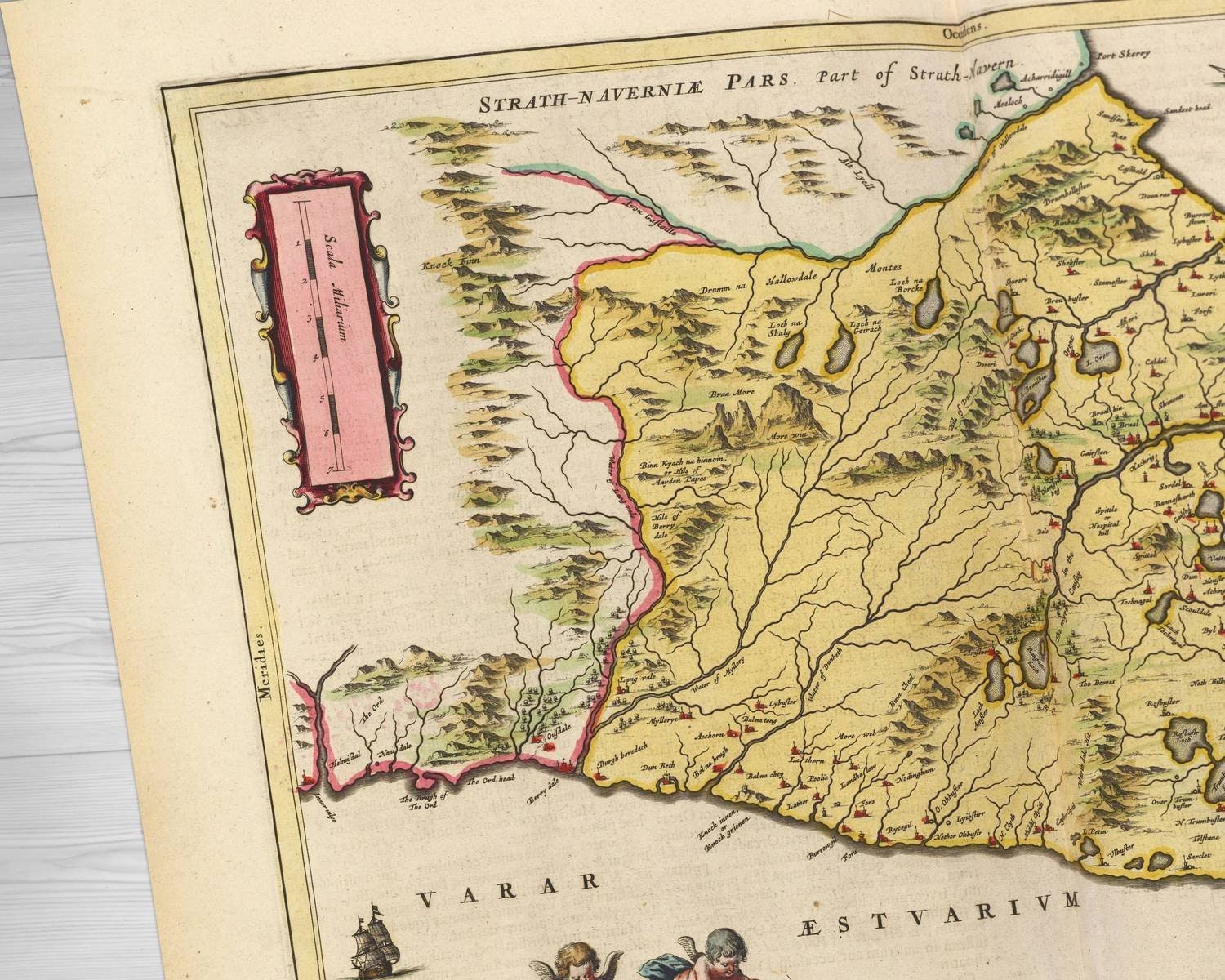 Map of Caithness } Gift for Scottish Dad: Watten, Houstry, Halkirk - Etsy