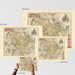 Germany Old Map Mannheim, Schifferstadt, Grnstadt, Bad Drkheim ...