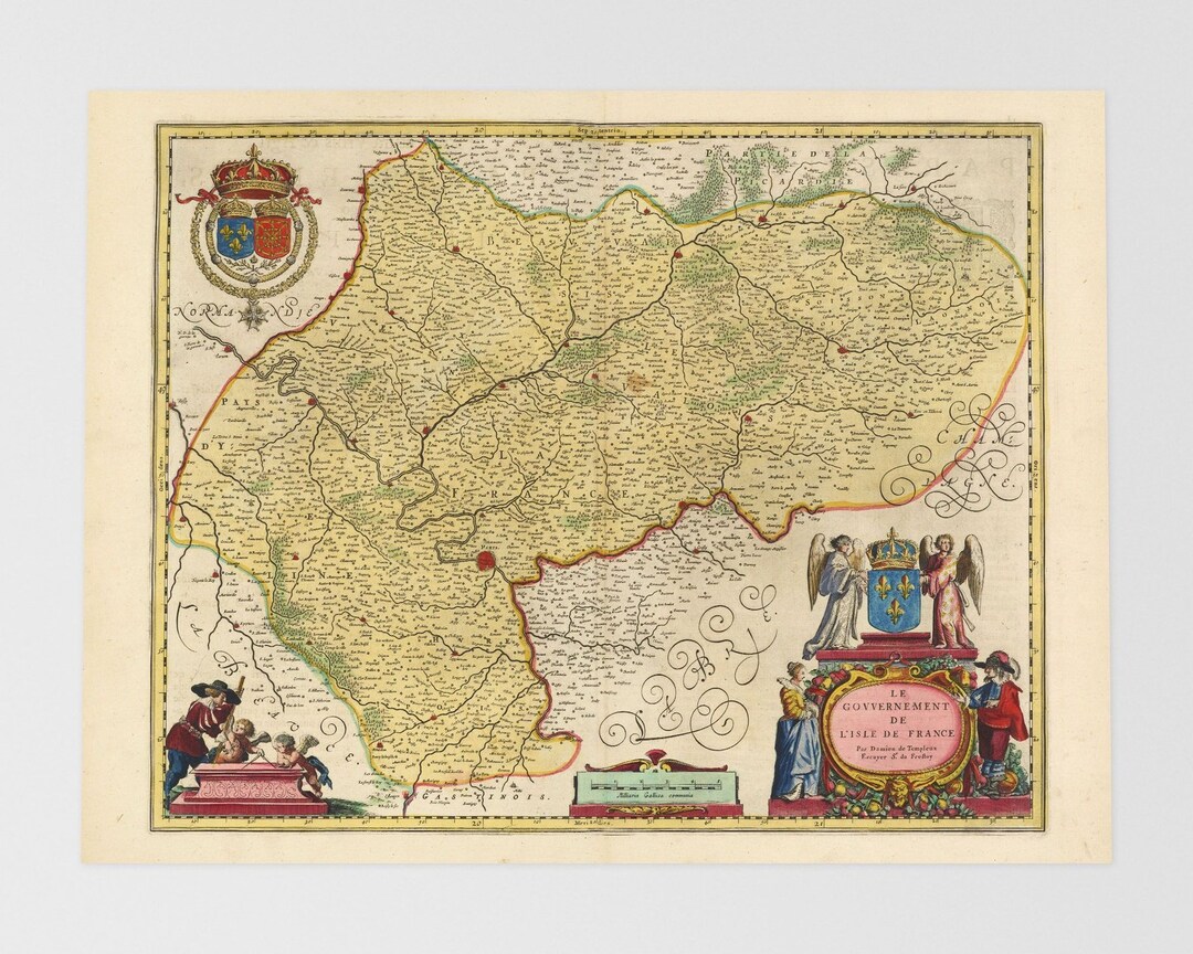 Map of Île-de-france | Gonesse, Chelles, Villiers Le Bel, Deuil La ...