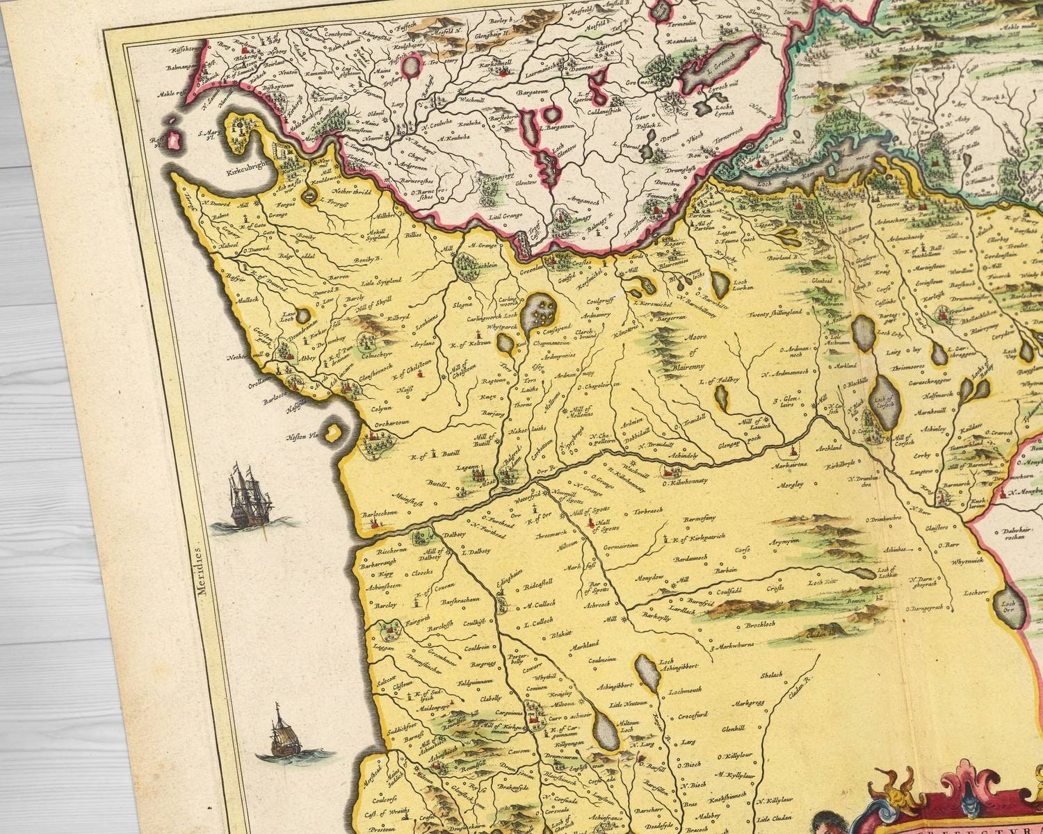 Dumfries and Galloway Old Map Kirkpatrick Durham, Balmaclellan ...