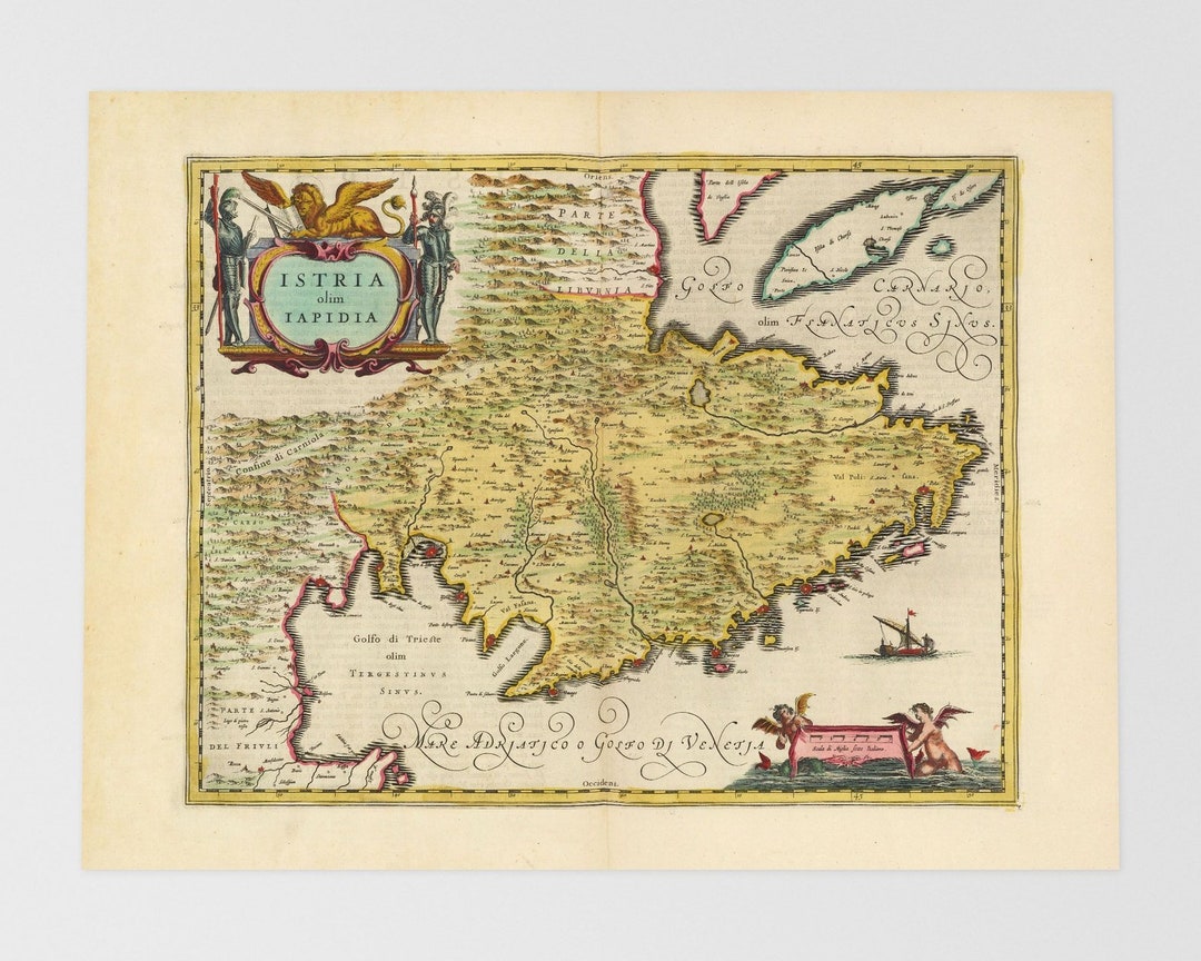 Old Map Istria | Buzet, Pazin, Koper Capodistria, Sveti Martin ...
