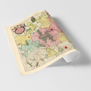 Old Map Brussels Bruxelles Brussel, Etterbeek, Anderlecht, Belgium ...