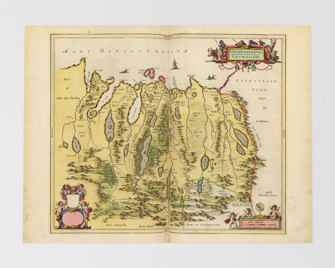 Sutherland Old Map Tongue, Bettyhill, Skerray, Coldbackie, Armadale ...