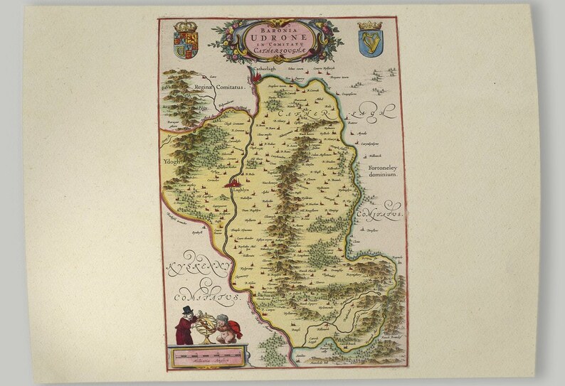 Carlow Old Map Print of Ireland County Carlow Carlow | Etsy