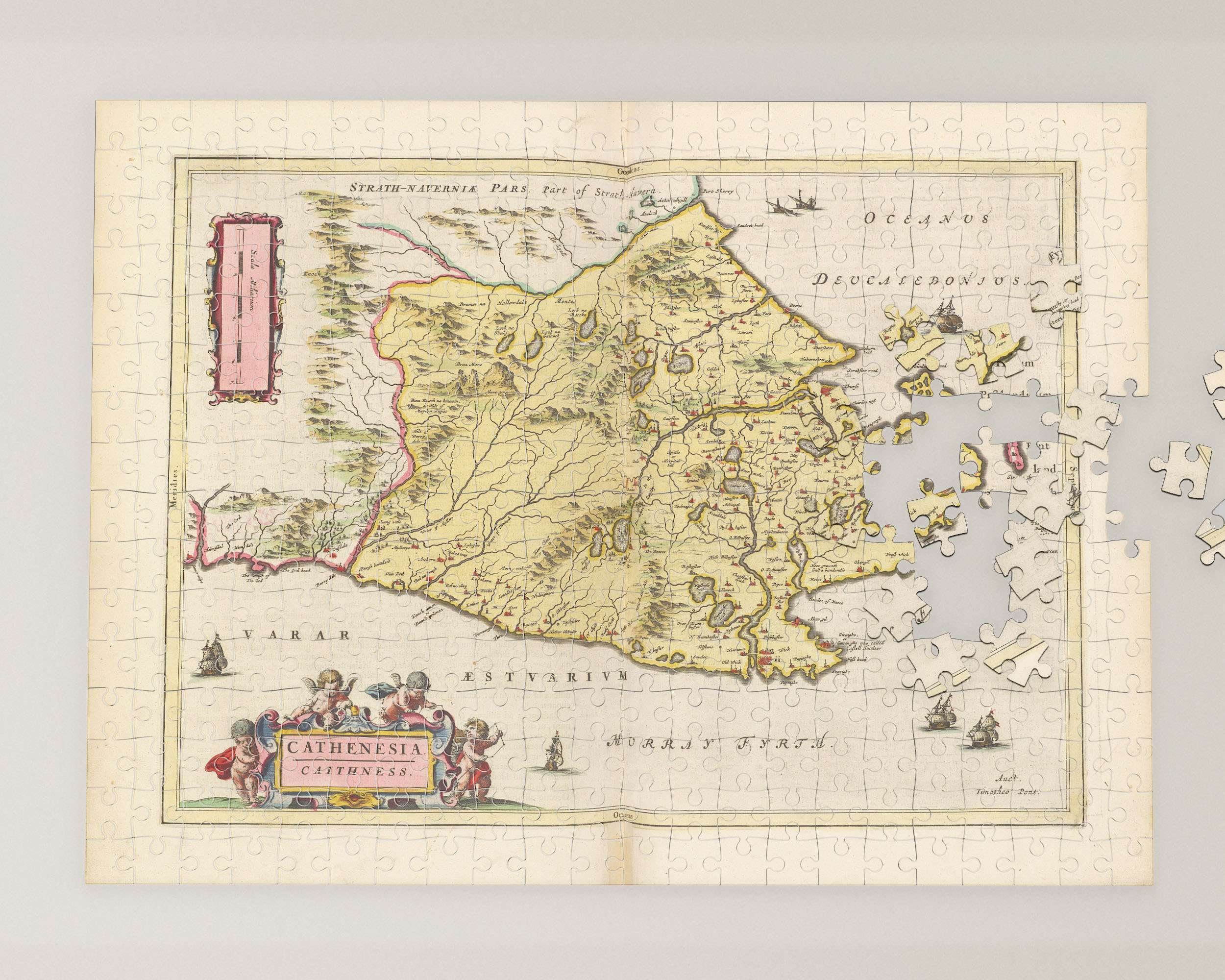 Caithness Old Map Watten Houstry Halkirk Wick Thurso - Etsy UK