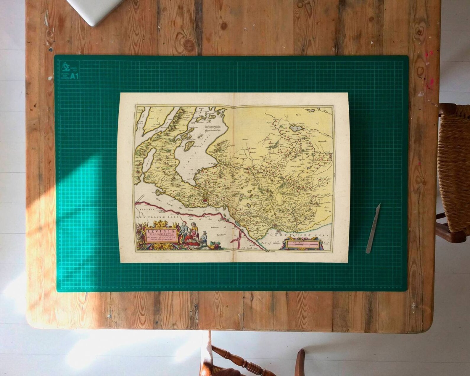 Stirling Council Old Map Gartocharn, Croftamie, Killearn, Drymen ...