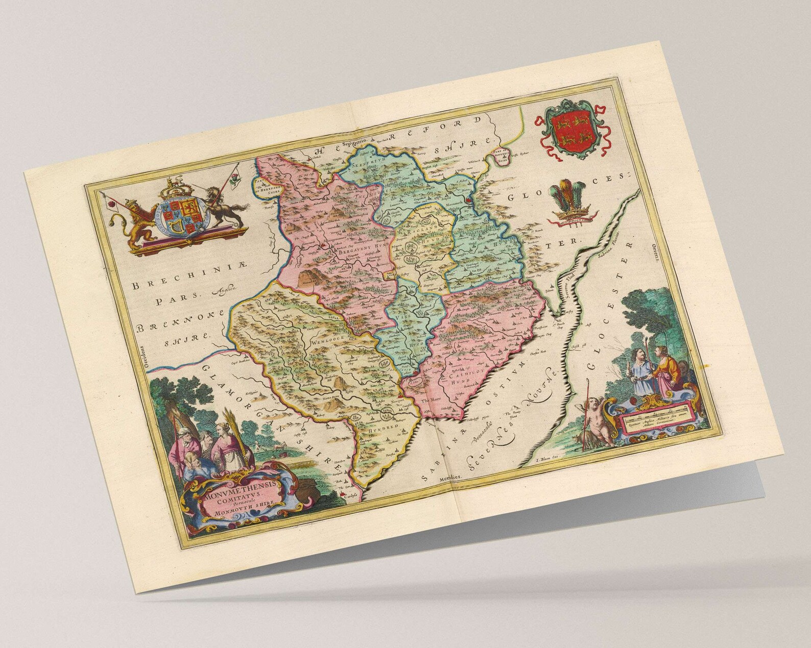 Gwent Old Map Pontypool Cwmbran Newport Usk Caldicot - Etsy