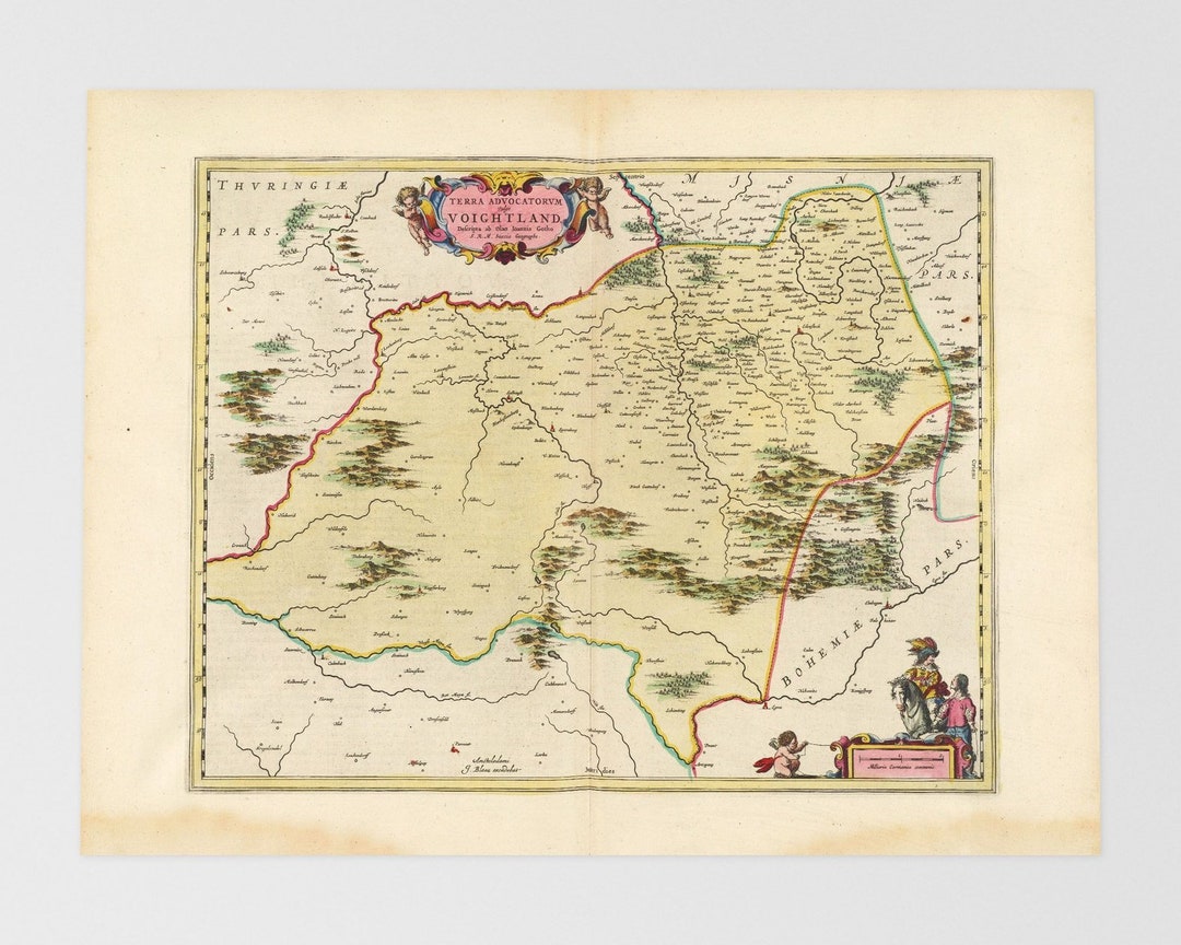 Old Map Upper Franconia | Hof, Rehau, Selbitz, Schauenstein, Central ...