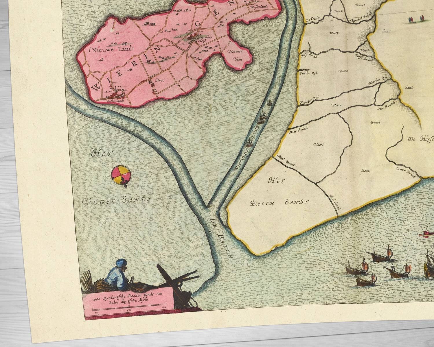 Noord-holland Old Map Den Helder, Julianadorp, Anna Paulowna, Breezand ...