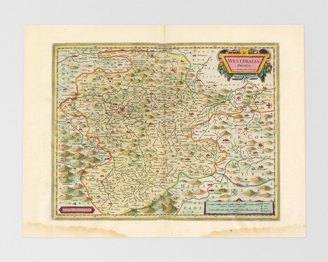 Old Map Westphalia | Bestwig, Meschede, Olsberg, Brilon, Schmallenberg ...