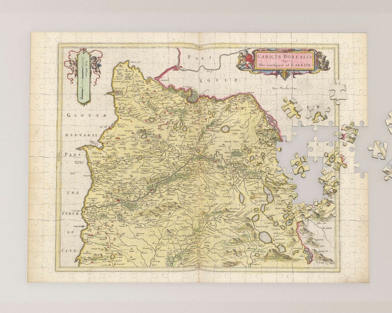 Ayrshire Old Map Straiton Ayr Maybole Dalmellington - Etsy