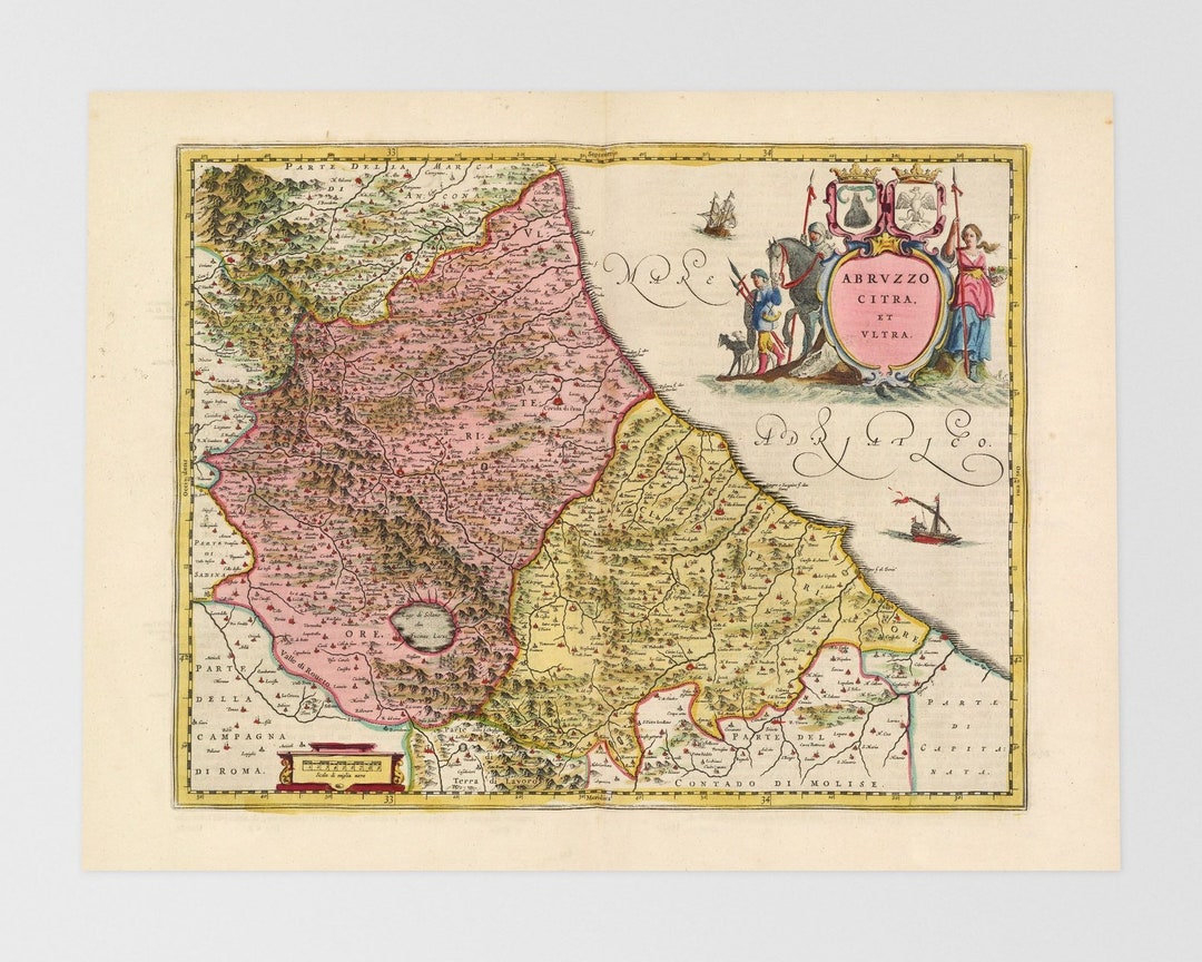 Map of Abruzzo Region | Chieti, Pescara, Cepagatti, Penne, Spoltore ...