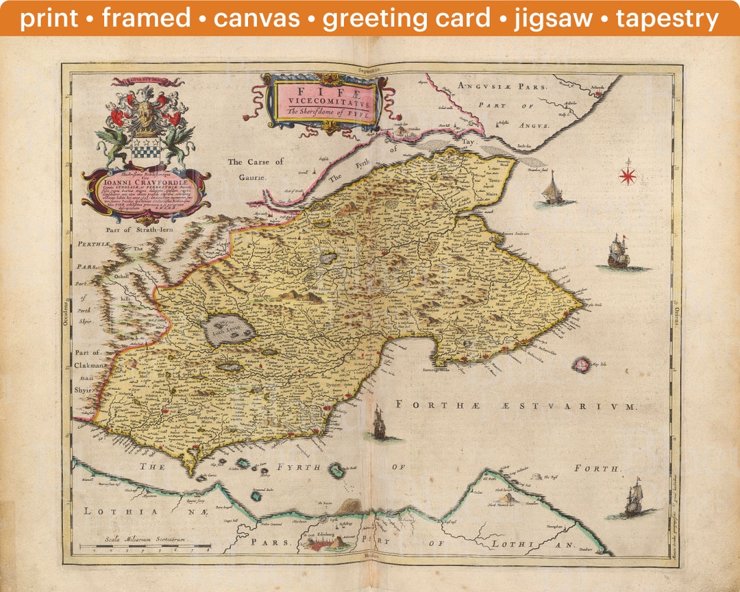 Fife Old Map Glenrothes Methil Markinch Cupar Leven - Etsy
