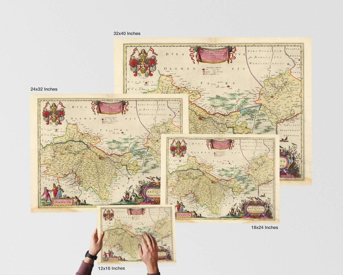 Lower Silesia Old Map Wrocaw, Jelcz Laskowice, Siechnice, Trzebnica ...