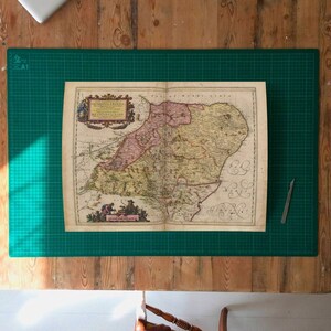 Map of Aberdeenshire } Old Scottish Map: Aberdeen, Banff, Royal Deeside ...