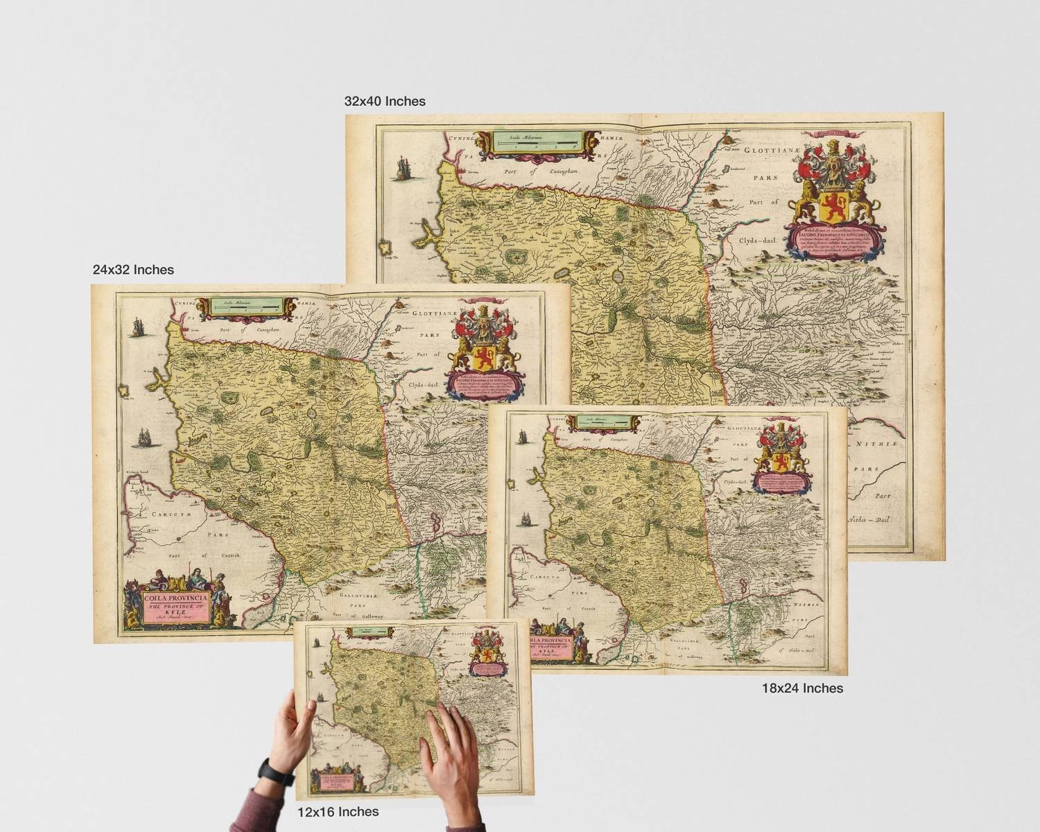 Ayrshire Old Map Mauchline, Cumnock, Sorn, Auchinleck, Catrine, South ...