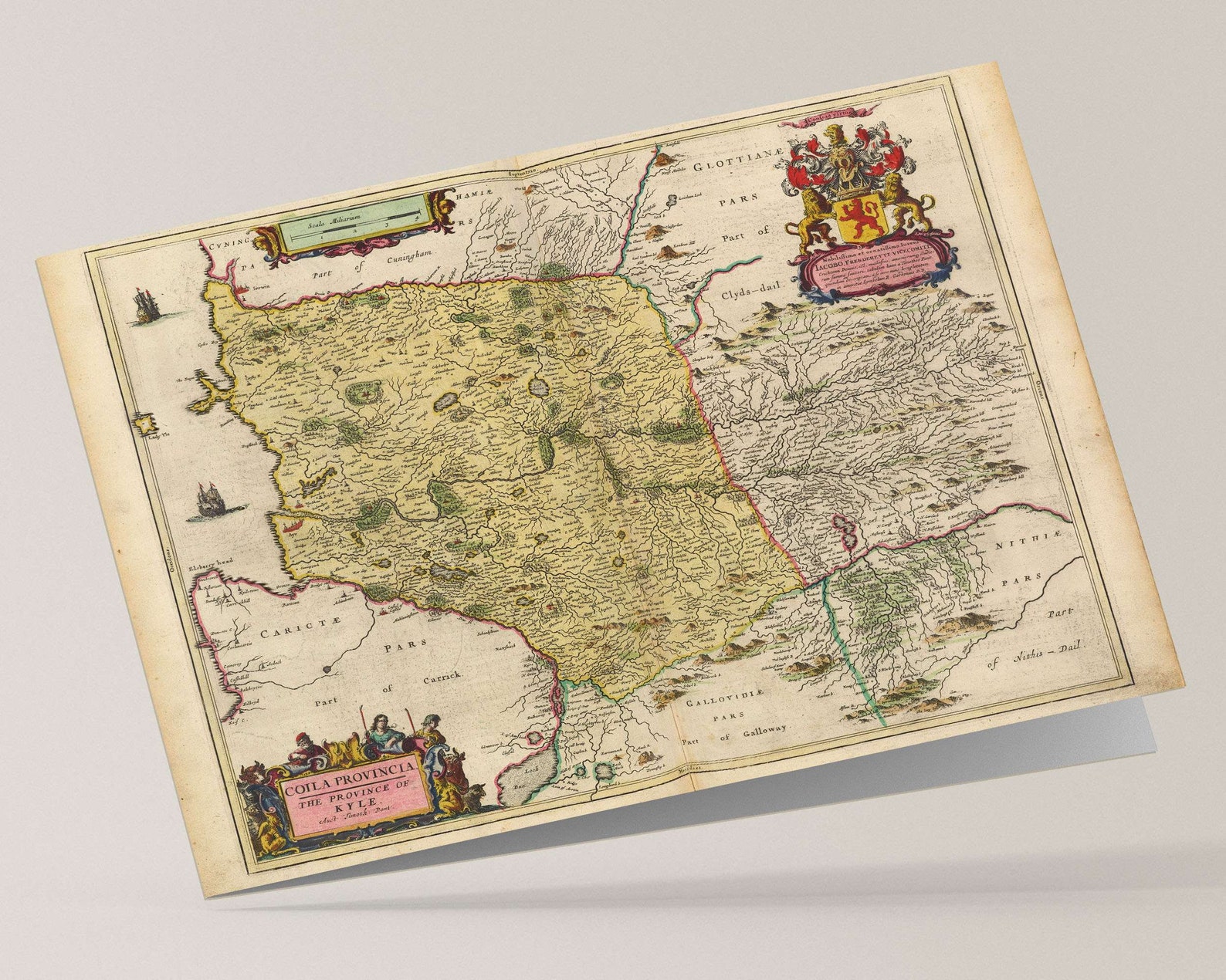 Ayrshire Old Map Mauchline Cumnock Sorn Auchinleck - Etsy