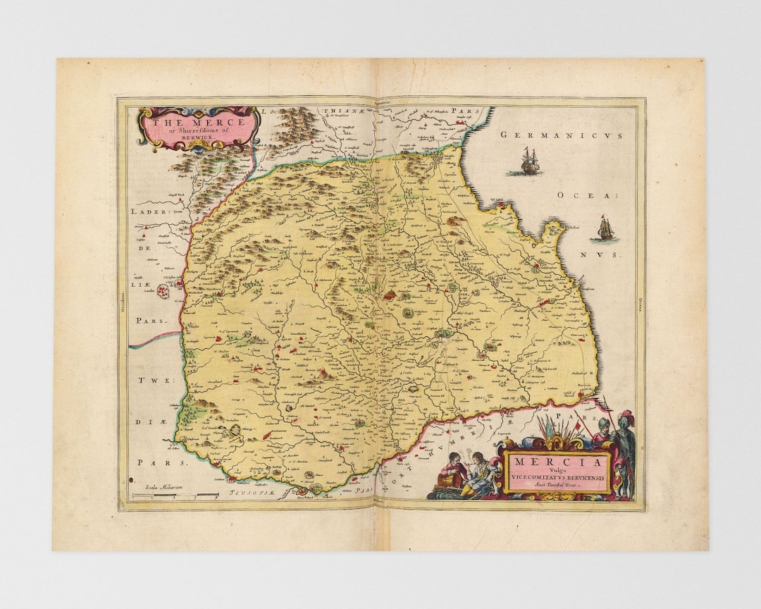 Berwickshire Old Map Duns, Longformacus, Berwick Upon Tweed, Gavinton ...