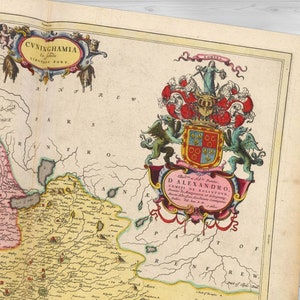 Map of North Ayrshire } Gift for Scottish Dad: Beith, Paisley & Largs ...