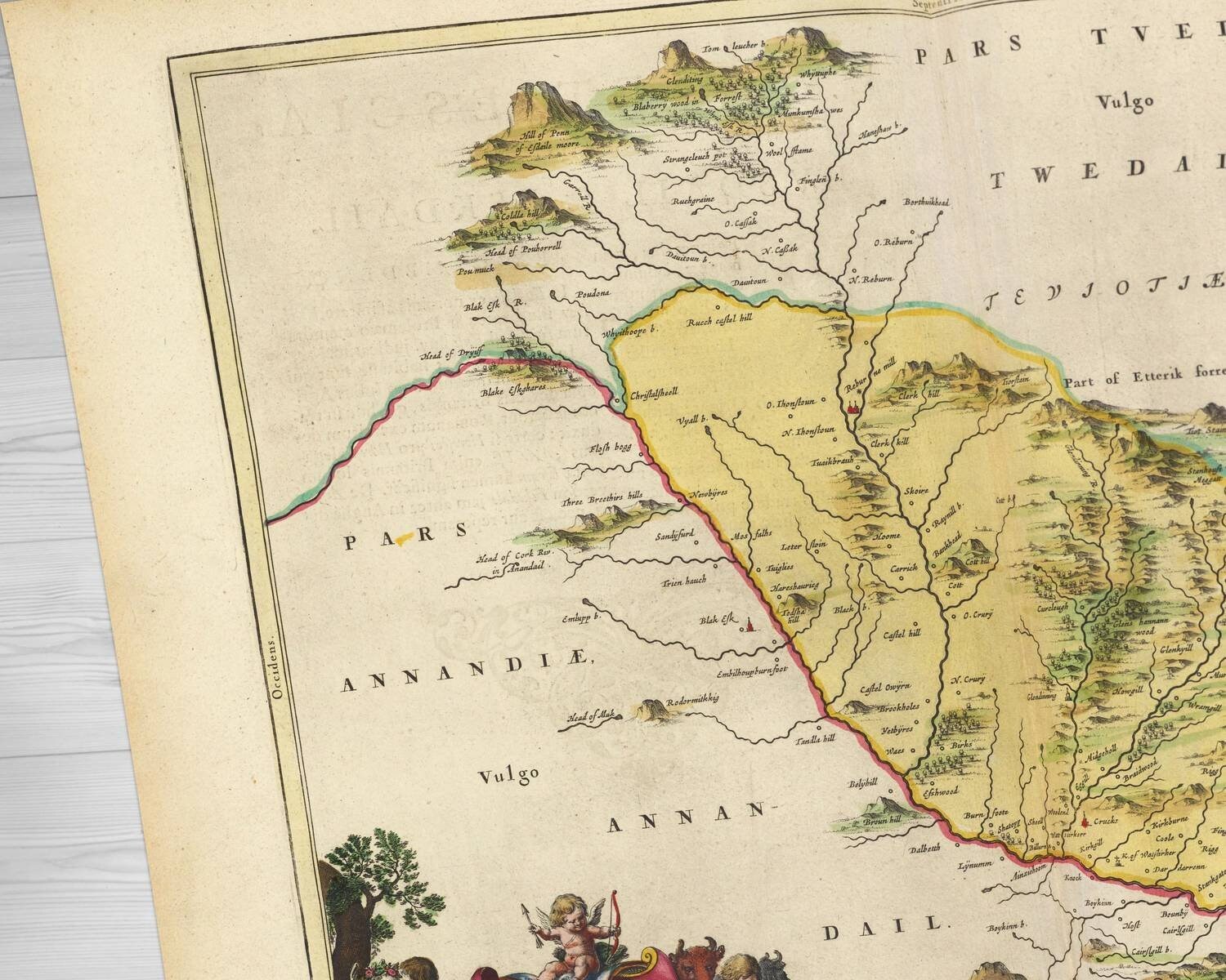 Dumfries, Galloway Old Map Bentpath, Eskdalemuir, Langholm, Arkleton ...