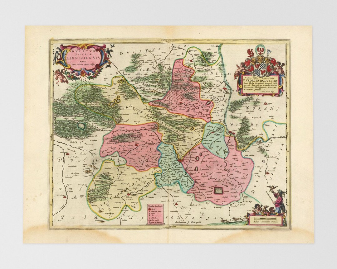 Map of Lower Silesia | Legnica, Chojnw, Lubin, Rzeszotary, Raszwka ...